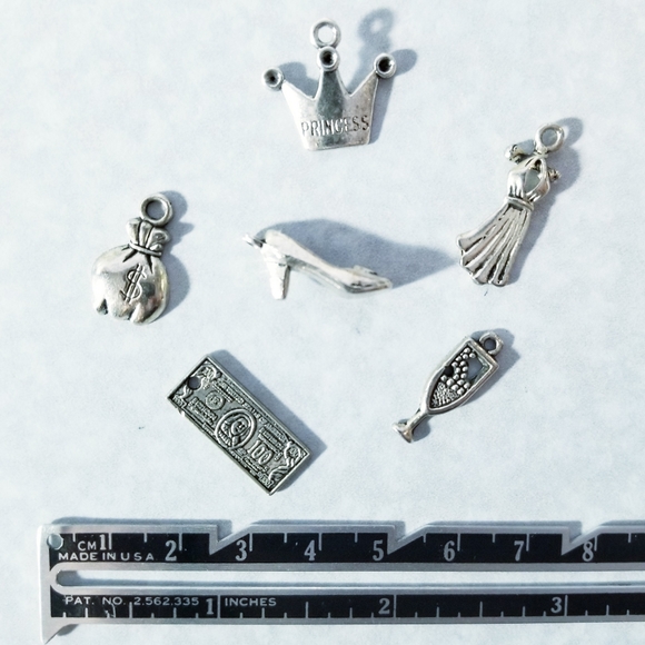Accessories | Shopping Themed Set Of Charms 6 Charms In A Set | Poshmark
